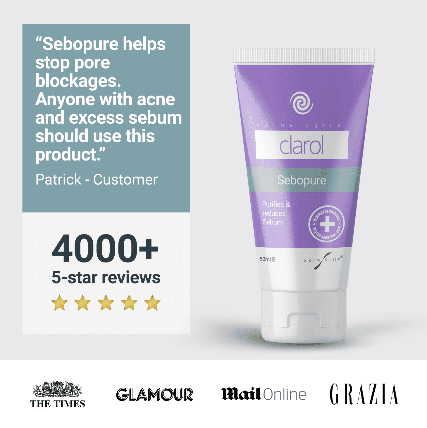 Solutions for oily skin acne and excess sebum